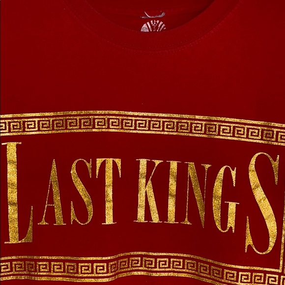 Last Kings | Tops | Last Kings Designs Red Gold Tyga Tshirt | Poshmark